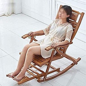 Lounge Chair, Lounge Chair Camping Chairs Garden Loungers Folding Chair Bamboo Rocking Chair Patio Garden Chair Outdoor Leisure Sun Lounger Folding Beach Chair Recliner