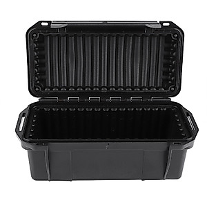 SIXRUN Outdoor Storage Box, Deck Boxes Outdoor Waterproof, Outdoor Shockproof Pressureproof Waterproof Sealed Box Survival Storage Case for Outdoor Activities (Type C: 200 * 98 * 82mm)