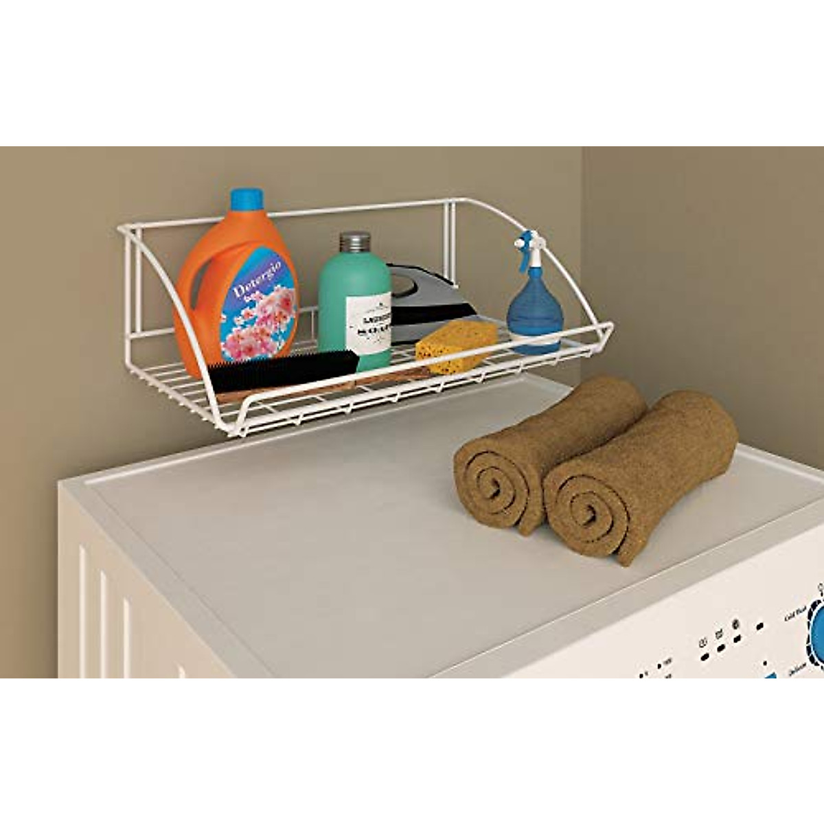 ClosetMaid 8278 18-Inch Wide Laundry Utility Hanger Shelf , White