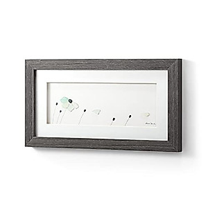 DEMDACO Sharon Nowlan Floral Petals In the Wind 15 x 8 Wood and Glass Wall Art Sign