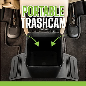 meistar Car Trash Can Bin with Bags for Back Seat. Leak Proof Car Organizer. Auto Garbage Basket for Vehicles, SUV and Trucks