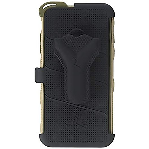 ZIZO Bolt Series for iPhone 8 Plus Case Military Grade Drop Tested Glass Screen Protector Holster iPhone 7 Plus case Desert TAN CAMO Green