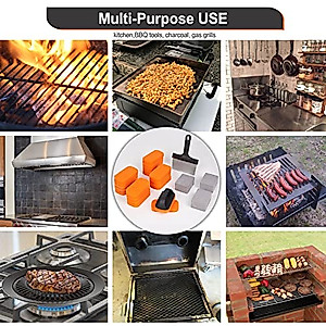 Ultimate 25 Piece Griddle Cleaning Kit for Blackstone | Complete Flat Top Grill Accessories Kit with Scraper, Cleaning Brick, Scouring Pads | Easy Cleaning on Hot or Cold Surfaces