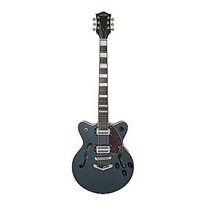 Gretsch G2655 Streamliner Center Block Jr. Double-Cut 6-String Electric Guitar with V-Stoptail and Laurel Fingerboard (Right-Handed, Gunmetal)