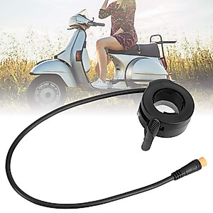 Alomejor 130X Thumb Throttle Speed Control Accessories E Bike Electric Bicycle Thumb Throttle Waterproof Connector for Electric Scooters