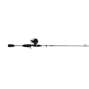 Abu Garcia 5’6" Ike Dude Youth Fishing Rod and Reel Spincast Combo, 2-Piece Rod, Size 6 Reel, Right Handle Position