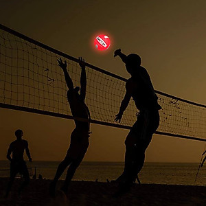 OMOTIYA Glow in The Dark Volleyball, LED Light Up Volleyball, Outdoor Volleyball Gifts for Boys and Girls, Night Glowing Ball, Soft Volleyballs Gifts Ideas for Age 8, 9, 10, 11, 12, 13+ Kids Teens