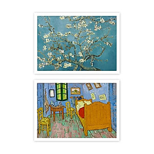Ink Inc. Van Gogh Prints Master Impressionst Painters Series | Starry Night Wall Art | Set of 9 5x7 | Unframed
