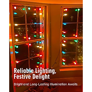 Baczao Purple C7 Light Bulbs 6 Pack, 1W Small C7 LED Christmas Light Replacement Bulbs, E12 Candelabra Base, Non-Dimmable, Red Night Light Bulb for Outdoor Xmas String Lights Window