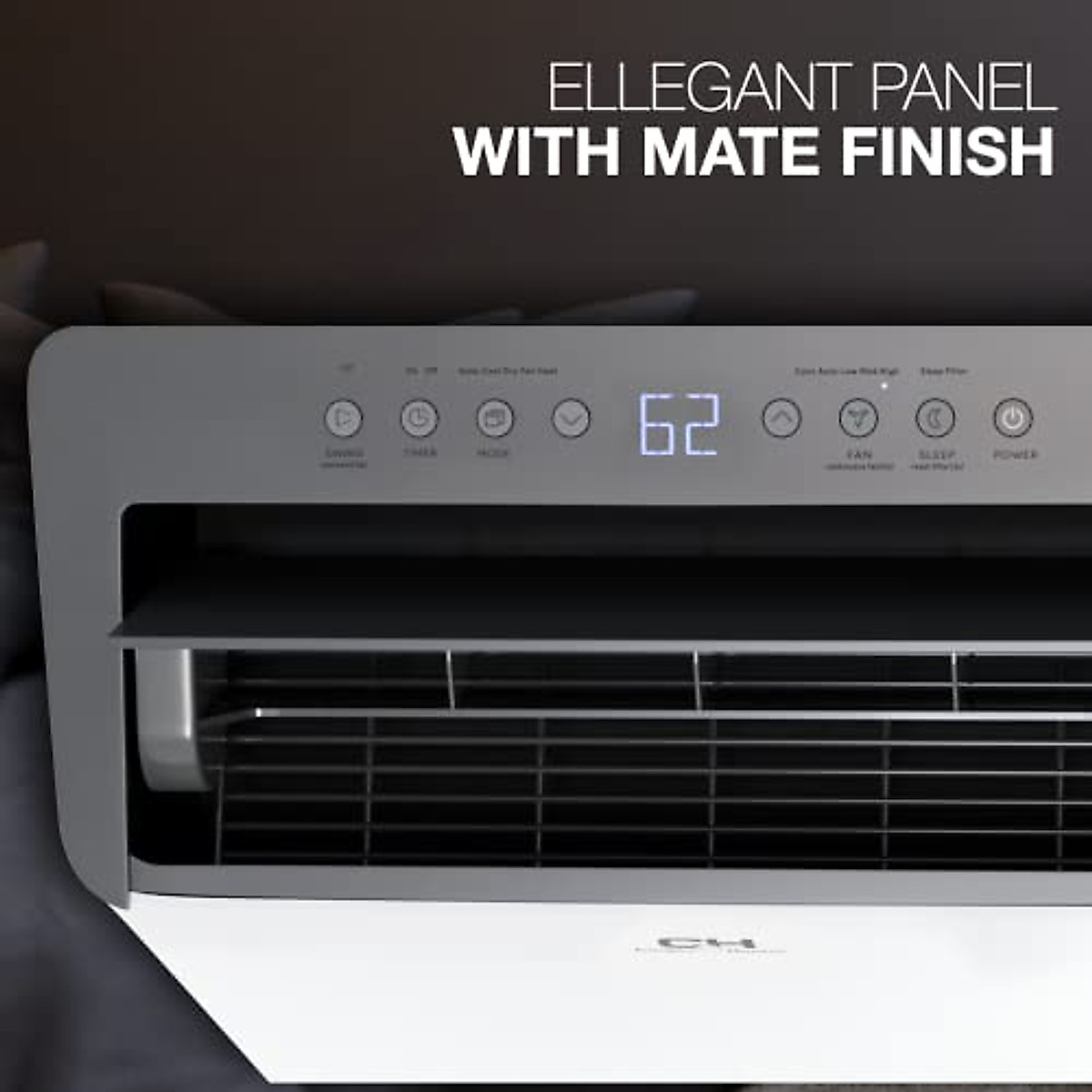 Cooper&Hunter 14,000 BTU (12,000 BTU SACC) Inverter Portable Air Conditioner and Heater with Dual Hose, Dehumidifier, and Fan For Areas Up To 550 Sq. Ft, with Remote Control & Window Kit