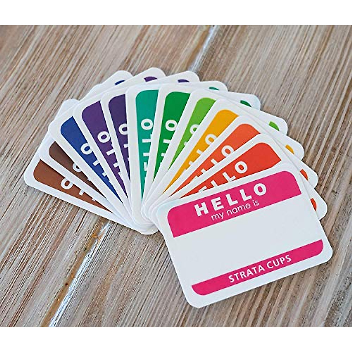 STRATA CUPS SKINNY TUMBLERS 12 Clear Acrylic Tumblers with Lids and Straws | Skinny, 16oz Double Wall Clear Plastic Tumblers With FREE Straw Cleaner & Name Tags! Reusable Cup With Straw (Clear, 12)