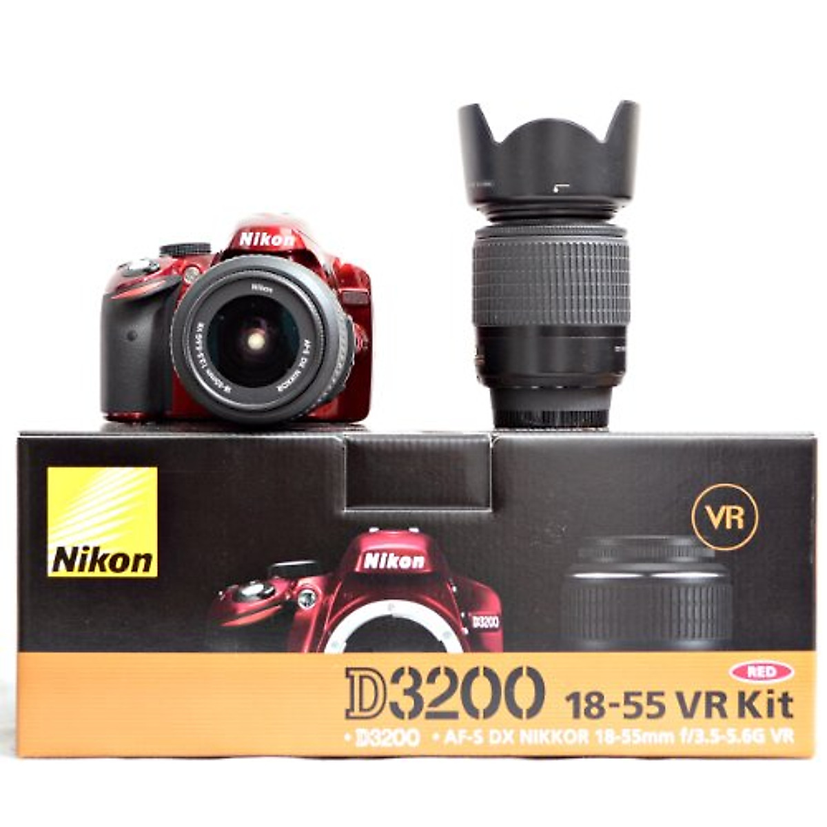 NIKON RED D3200 & 18-55mm VR+ Nikon 55-200mm VR kit + MORE!