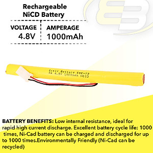 (3-Pack) Emergency/Exit Lighting Battery Fits and Replaces Atlite 24-4008, ALAP3305, Teig 24Y4008