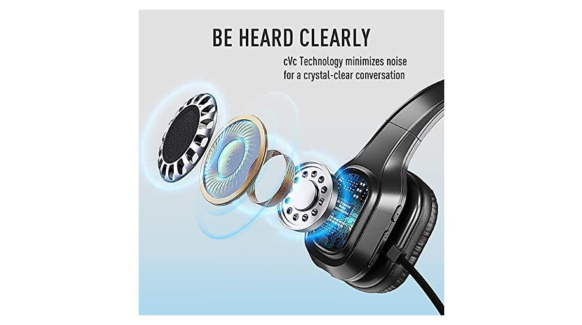 VELKPRO Wireless Noise Canceling Headset w/ Mic | 32H Talk