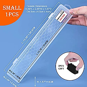 RISLISO Paint Brush Holder with Foam Inserts, Fine Art Portable Paint Brush Organizer Long Paint Brushes Watercolor Brush Case Storage Box Container