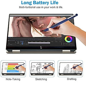 Stylus Pen for HP Envy x360 Touchscreen Laptop Pencil, HP Envy x360 15-bp0,x360 15-cn0,X2 12-e0xx,X2 12g0xx;HP Spectre x360 13-ac0xx 15-blxxx, HP Pavilion x360 11m-ad0 14M-ba0 14-cd0 15-br0