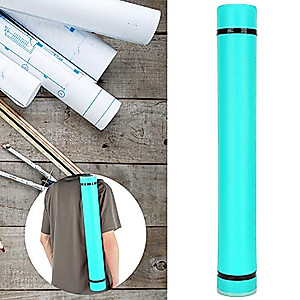 Poster Tube, Drawing Storage Tube, with Strap PE Moisture-Proof Waterproof for Posters Maps Artworks Documents(Green)