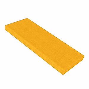 ROFIELTY Bench Cushion 45 inch, Soft Comfortable Window Seat Cushions, Bench Cushions for Indoor Furniture, Durable Stain Resistant Outdoor/Indoor Bench Seat Cushion (45x18x3, Ginger)