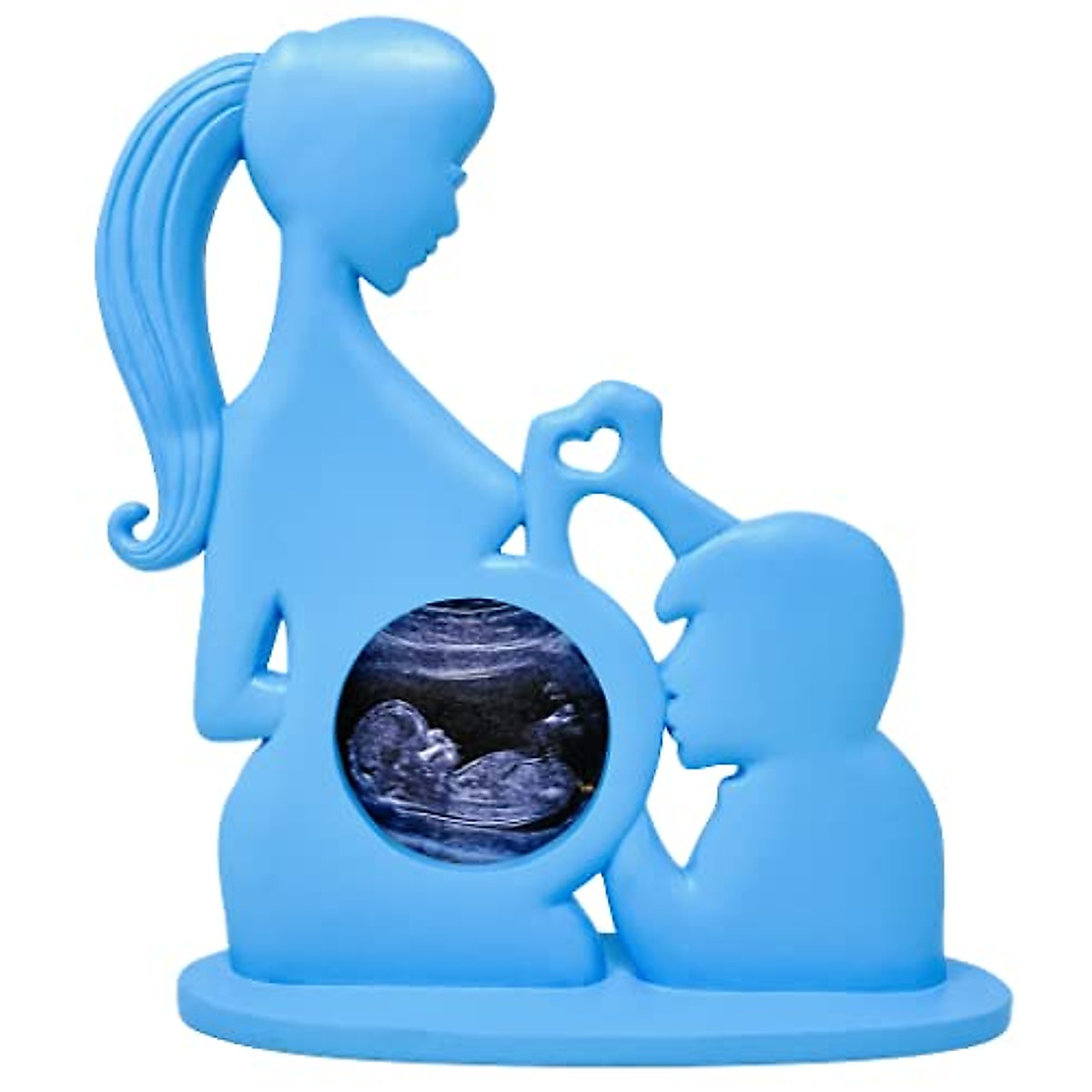 3MAZINGS Ultrasound Picture Frame Sonogram Frames Pregnancy Must Haves Gifts for Expecting Dad's, Baby Announcements, Baby Room Decor, Gender Reveal Gifts, Pregnant Mom Gift (Blue)