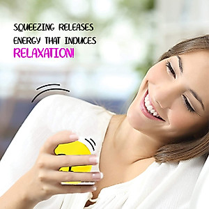 Neliblu 24 Pack Stress Balls for Kids and Adults - 2" Stress Ball in Bulk - Neon Yellow Squishy Balls with Smiley Faces - Fun Party Favors for Classroom, Goodie Bags, and Fidget Toys for Kids