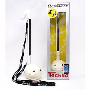 Otamatone Techno [Japanese Edition] Electronic Musical Instrument Synthesizer [Music Link Connect] with a Smartphone (iPhone and iPad iOS/Android App) from Japan by Cube/Maywa Denki, White