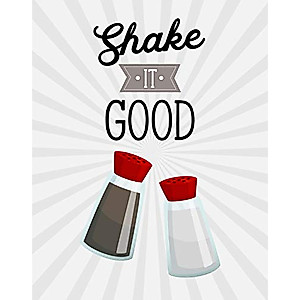 Red Retro Vintage Kitchen Wall Art Prints - Set of 4-8x10 UNFRAMED Gray, Red & White Kitchen Utensil Prints Perfect for Rustic, Modern Farmhouse, Country Decor.