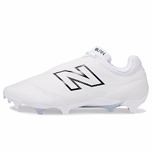 New Balance Unisex BurnX4 Lacrosse Shoe, White/Grey Matter, 13 US Men