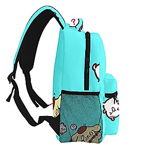 Cartoon Backpack Bookbags Daypack Pom-Pompurin Laptop Bookbag Shoulder Travel Sports Hiking Camping Daypack For Men Women