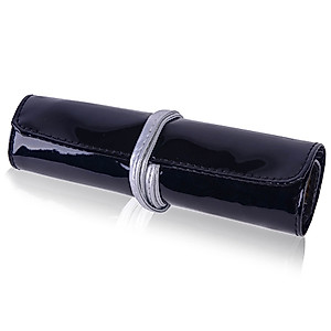 SHANY Vegan Makeup Brushes - LUNA - 6 PC Double Sided Travel Make up Brushes with 12 unique Bristles - with Brush storage Pouch - Synthetic