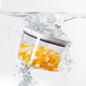 LivLab Laundry Pod Container - 260 Capacity Laundry Detergent Pod Bin with Lid for Laundry Room Organization, Laundry Detergent Dispenser, Translucent