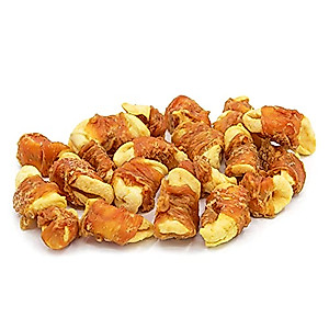 Jungle Calling Dog Treats, Skinless Chicken Wrapped Apple Treats, Gluten and Grain Free, Chewy Dog Bites for Balanced Nutrition, 10.6oz