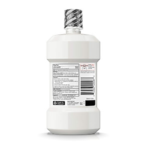 Listerine Healthy White Vibrant Multi-Action Fluoride Mouth Rinse, Foaming Anticavity Mouthwash for Whitening Teeth and Fighting Bad Breath, 16 fl. oz