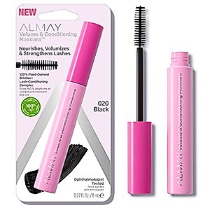 Almay Volume & Conditioning Mascara, Hydrating All Day Wear, 20 Black, 0.27 fl oz.