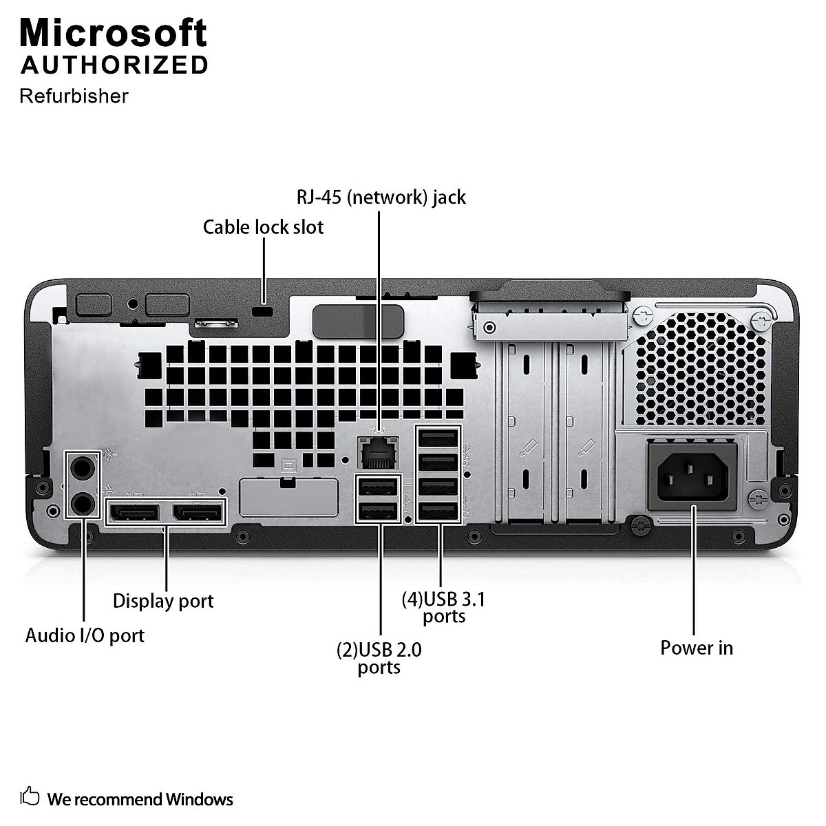 HP ProDesk 600 G3 Small Form Factor PC, Intel Core Quad i5 6500 up to 3.6 GHz, 16GB DDR4, 1TB SSD, WiFi, BT 4.0, VGA, DP, Win 10 Pro 64-Multi-Language Support English/Spanish/French(Renewed)