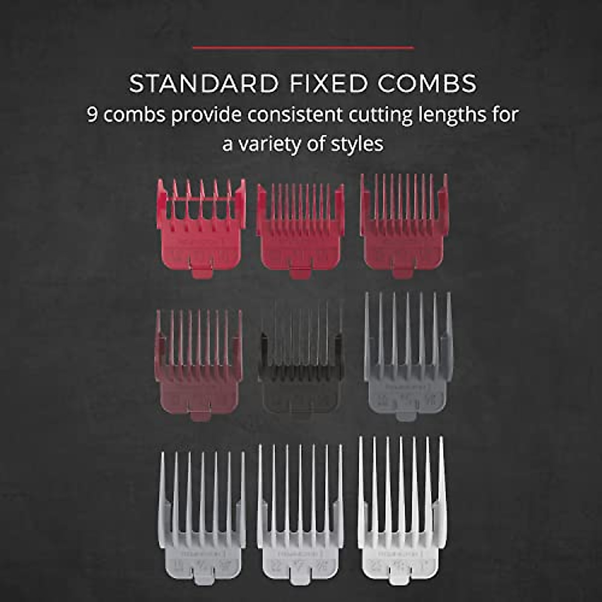 Remington® Easy Fade Haircut Kit, Hair Clippers for Men, Tapered and Standard Fixed Combs, Travel Case Included, Black