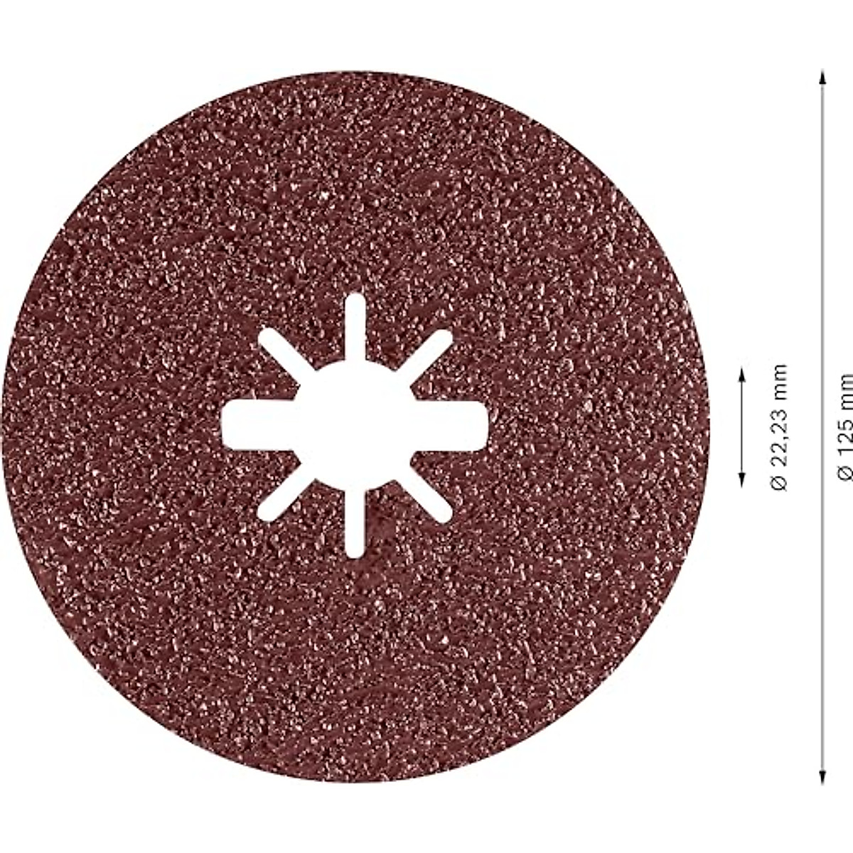 Bosch Professional 25x Expert R781 Prisma Ceramic X-Lock Fibre Discs (for Steel, Stainless Steel Sheets, Ø 125 mm, Grit 36, Accessories Small Angle Grinder)