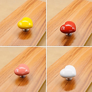 Love Ceramic Toilet Button can be Pasted,2024 New Toilet Button Pusher Helper,Toilet Tank Buttons,Toilet Buttons Flushing Toilet Button Home Toilet Tank Switches Water Tank Fittings (red-2pcs)