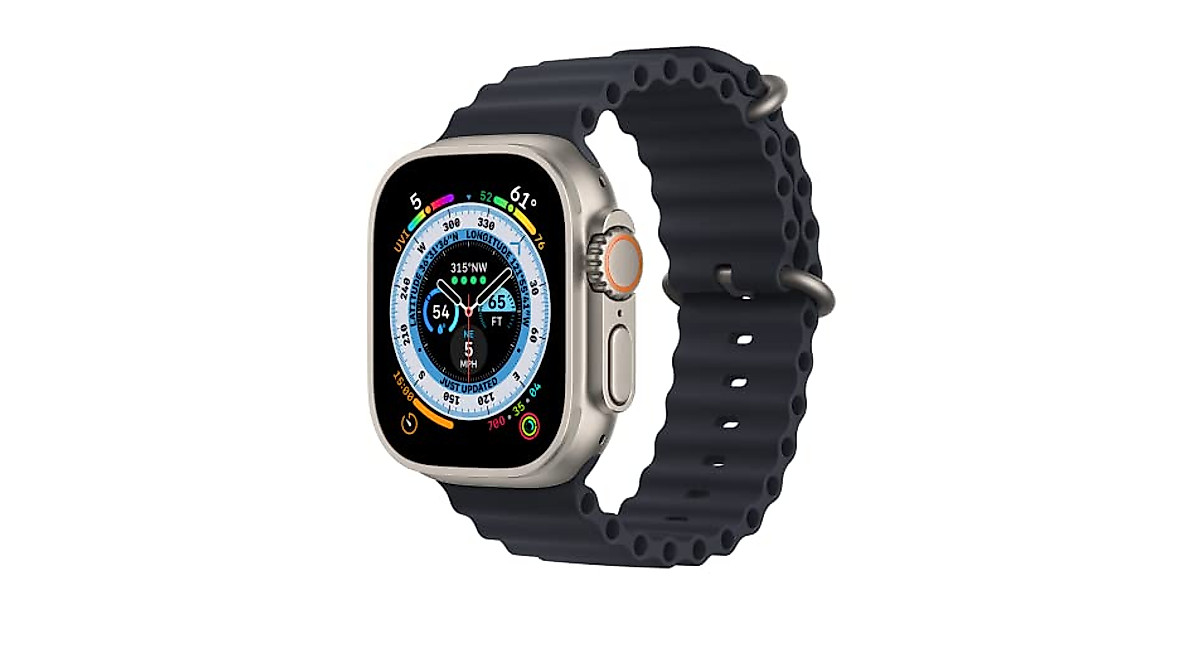 Apple Watch Ocean Band 49mm Midnight - Waterproof Wetsuit Fit