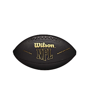 Wilson NFL Super Grip Composite Football - Junior Size, Black/Gold