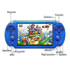 songlan-'A3' Classic 4.3" Portable Dual Joystick Handheld Game Console 10500+ Free Games 8GB Multifunctional Rechargeable Video Game Console Video Audio/Video/Music/E-Book/Picture/Recording