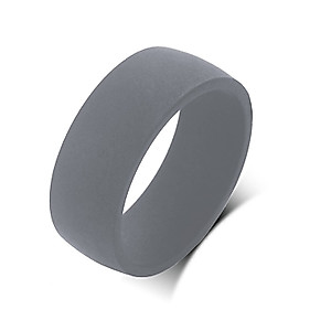 QINGDUO Inspirational Ring Christian Jesus Fish and Cross Symbols Ring Customize Lightweight Comfort Fit Plane Flexible Band Inspirational Faith Cross Ring Christian Religious Confirmation Gift,Red