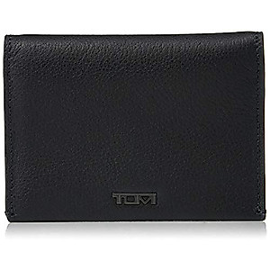 TUMI - Nassau Folding Card Case Wallet for Men - Black Texture