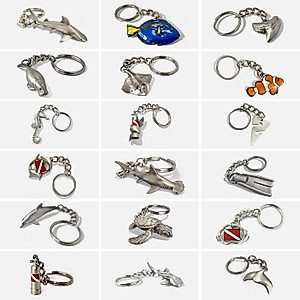 Blue Tang Keychain for Women and Teens-Key Chain Gifts for Women | Blue Tang Key Ring | Blue Tang Charms | Gifts for Ocean Lovers | Themed Keychains | Blue Tang Key Fob | Sea Life Key Chain