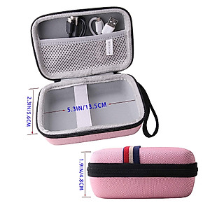 waiyu Hard Carrying Case for PROGRACE Handheld Game Kids Camera (Pink)