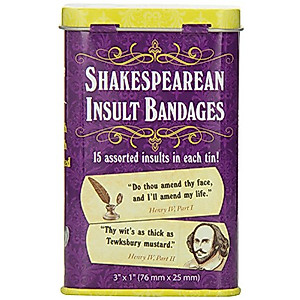 Accoutrements 12389 Shakespearean Insult Bandages