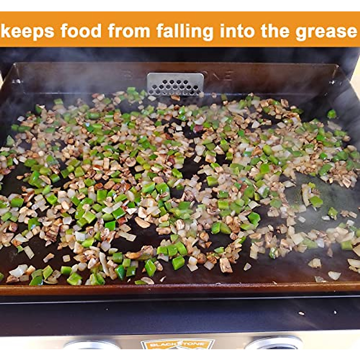 Wind Guards, Warming Rack & Food Fighter Mesh Screen for Blackstone 28 inch Griddle Stand Accessories,Magnetic Grill Accessories for 28" Blackstone Flat Top Grill,Compatible w/ Blackstone Rear Grease