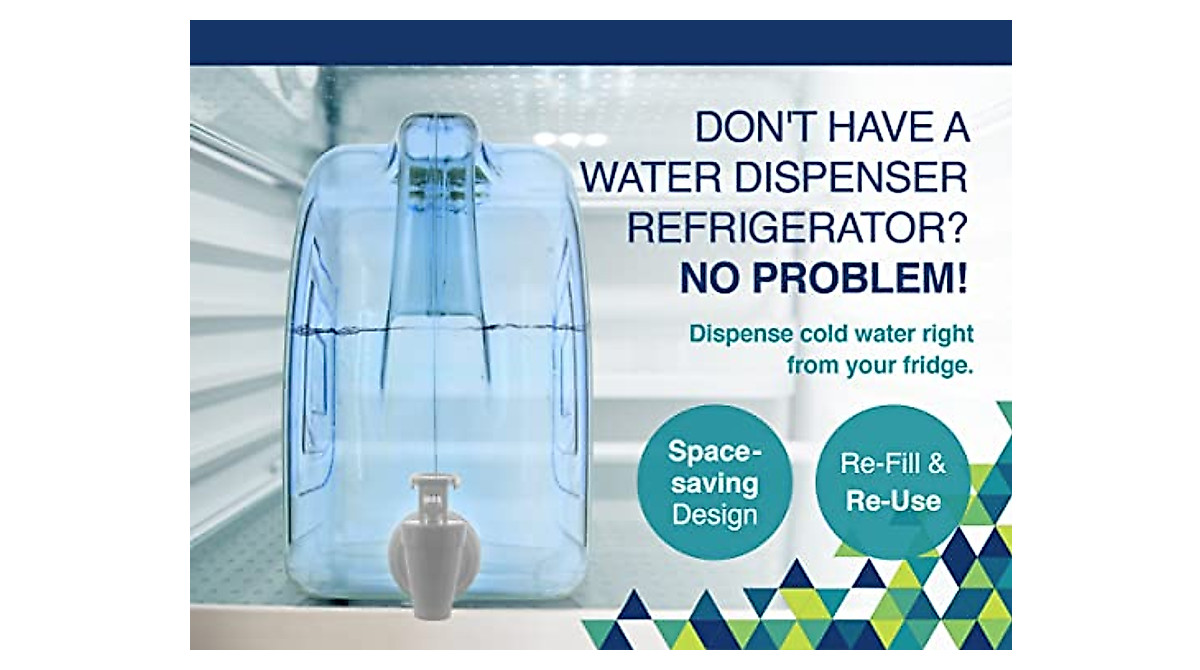 Arrow Ultra Drink Dispenser 2 Gallon BPA Free for Fridge & On-the-Go
