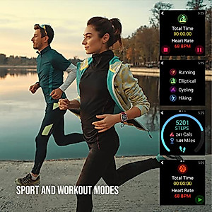 iTouch Air 3 Smartwatch Fitness Tracker with Heart Rate Tracker, Step Counter, Notifications, Sleep Monitor for Men Women