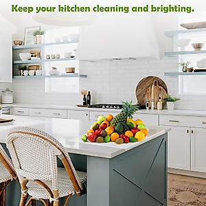 Acrylic Large Cutting Board 24" x 18" With Lip, Oleksand Chopping Board For Kitchen,Clear Non Slip Countertop Board Includes Anti-slip Strips. (1, 24x18)