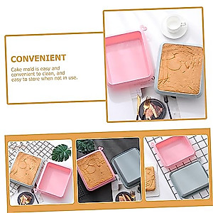 Hemoton 6 Pcs Cake Pan Charlotte Cake Pan Silicone Cookie Mold Clay Oven Cupcake Baking Mold Cheesecake Baking Pan Quick Release Bread Pan Silica Gel Cake Tins Doughnut Mold Baking Molds